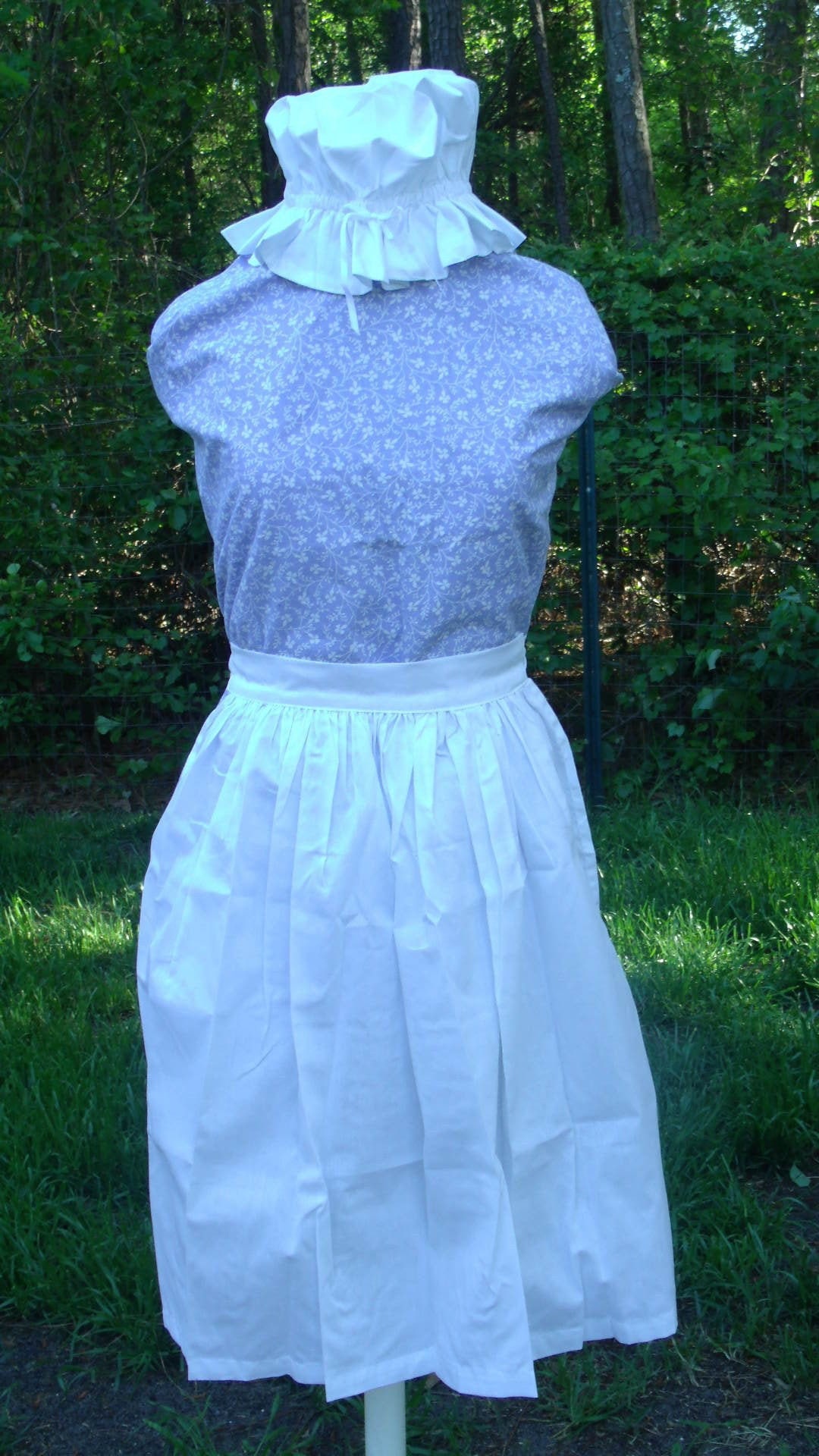 Mob Cap and Apron Set - Etsy