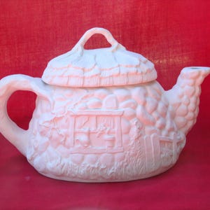 Fairy Cottage Teapot Bisque to Paint - Etsy