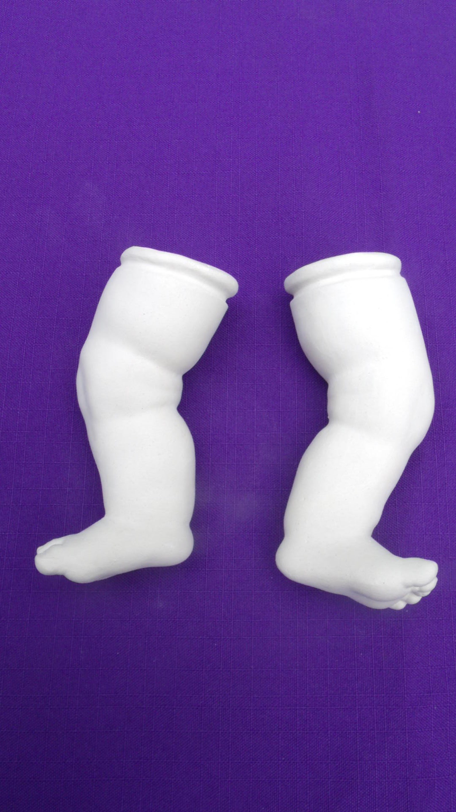 Ceramic Bisque Baby Doll Legs - Cloth Body S-619 - Etsy