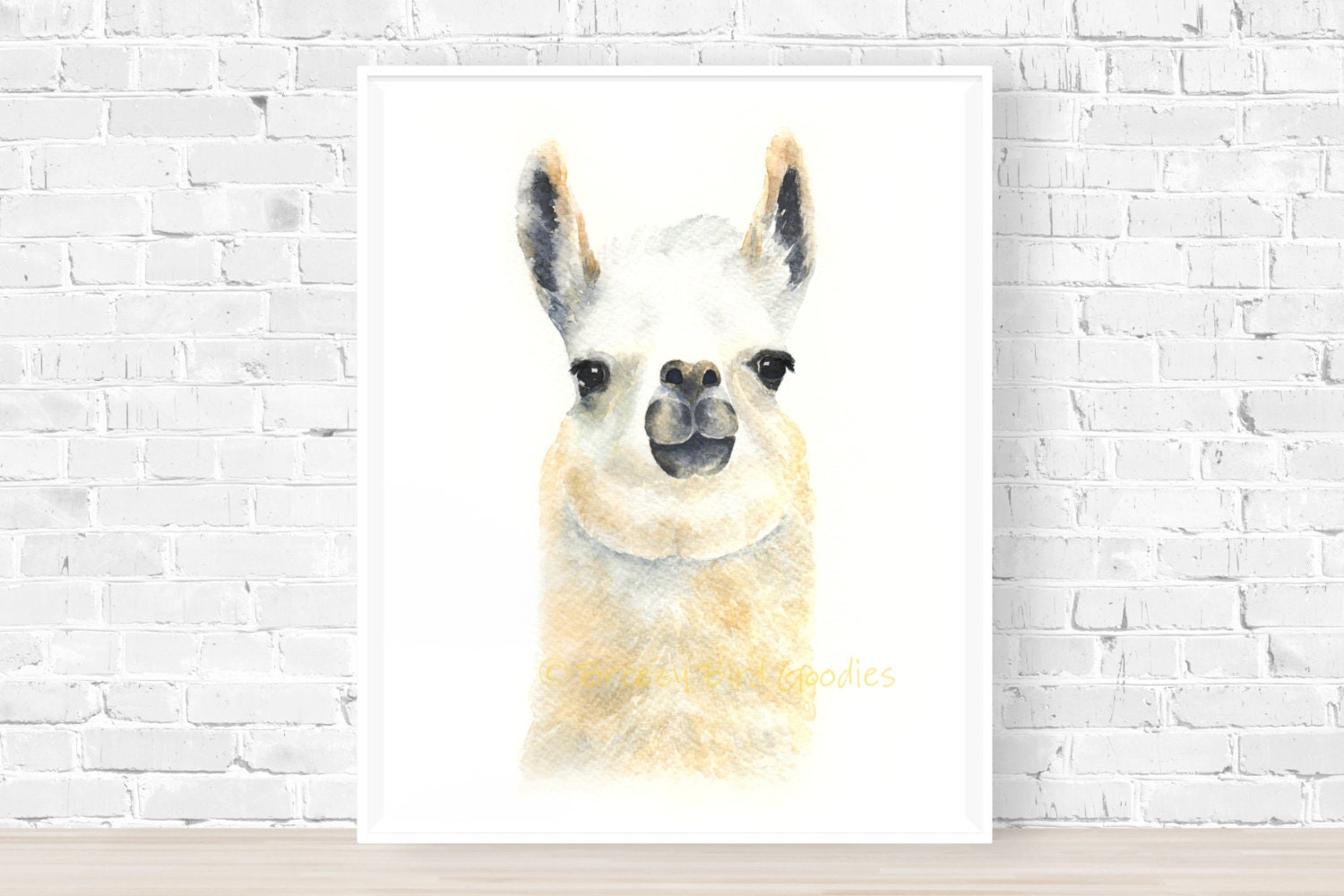 Llama Print Llama Gifts Farm Animal Print Farm Animal Wall | Etsy