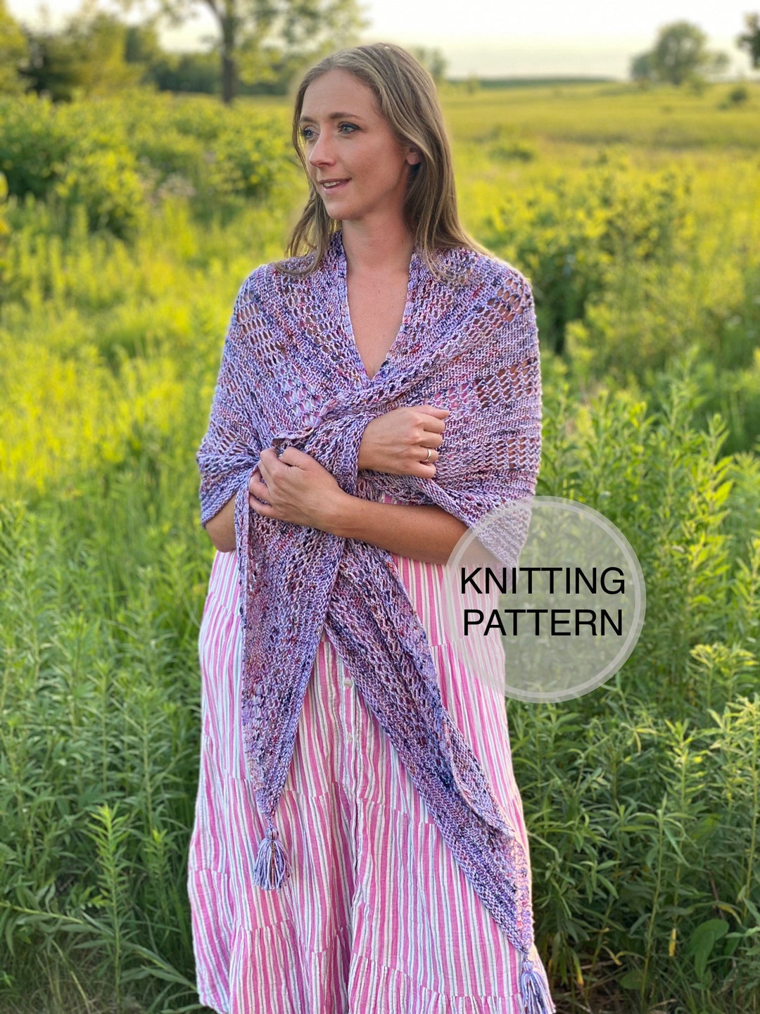 Countryside Shawl KNITTING PATTERN - Etsy