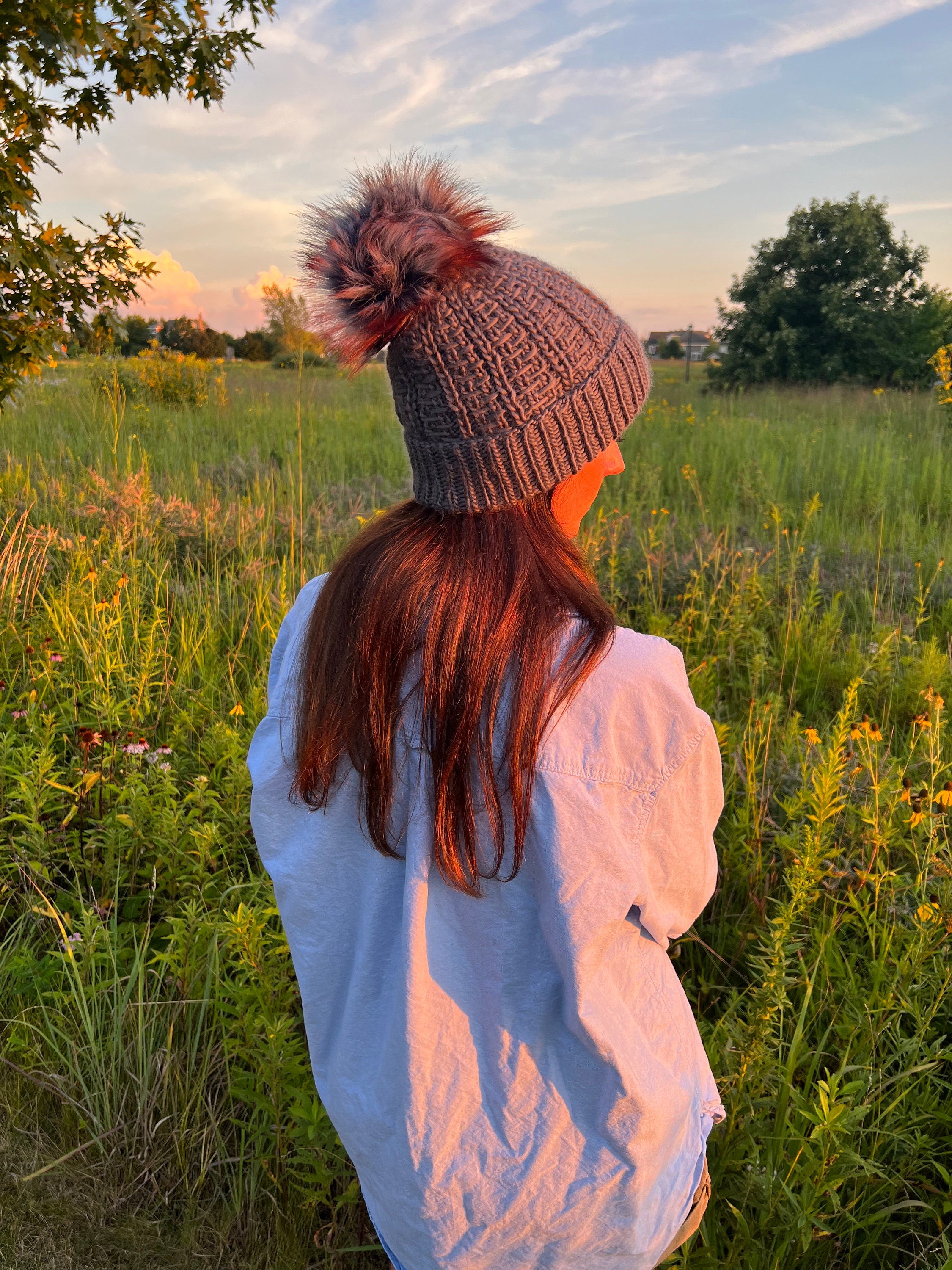 Fallingwater Beanie Knitting PATTERN - Etsy