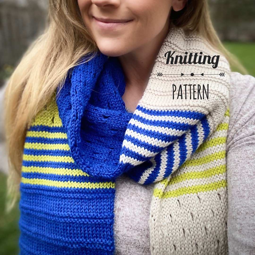 Triple Shift Scarf KNITTING PATTERN - Etsy
