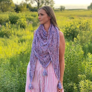 Countryside Shawl KNITTING PATTERN - Etsy