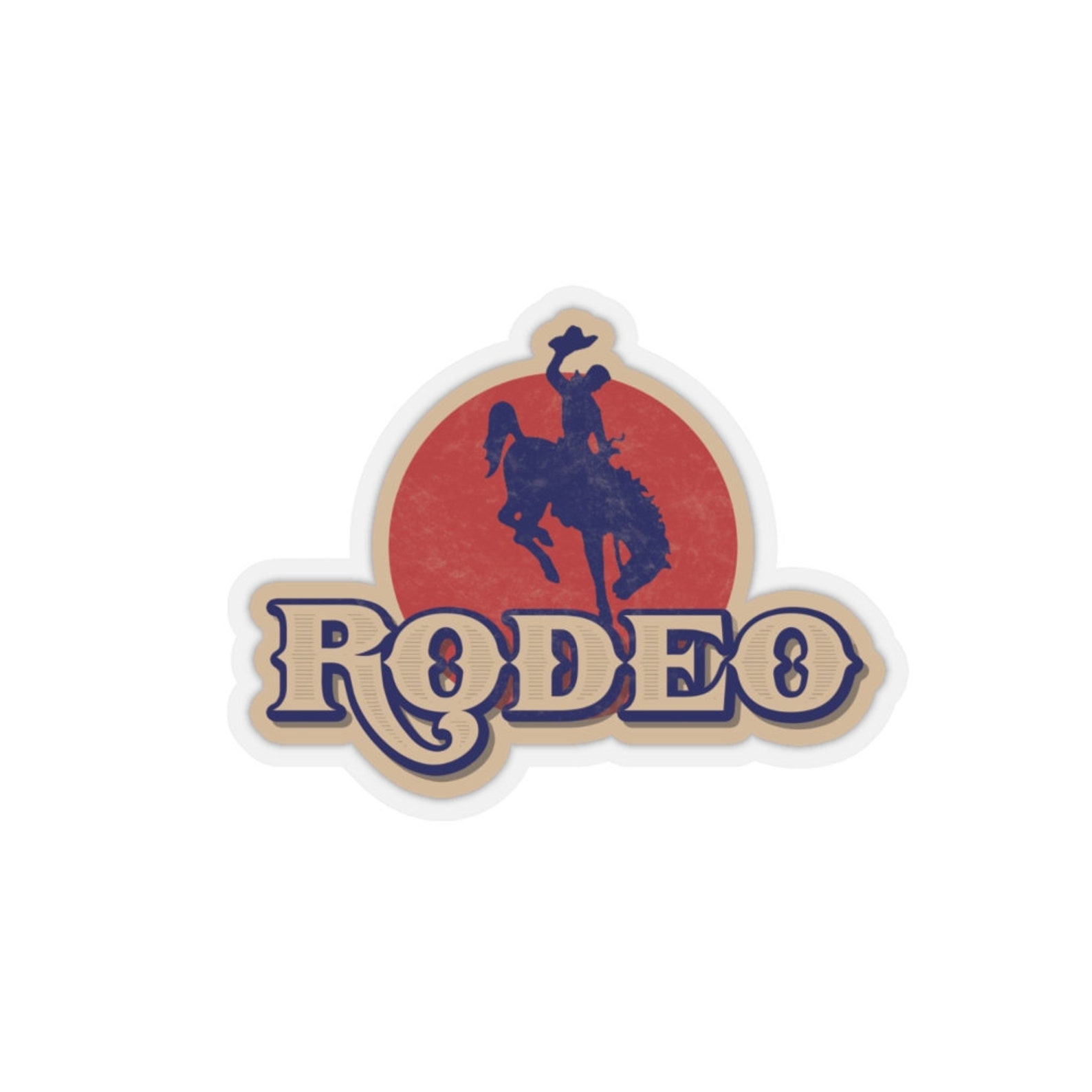 4 RETRO RODEO STICKER Western Rodeo Decal Sticker | Etsy