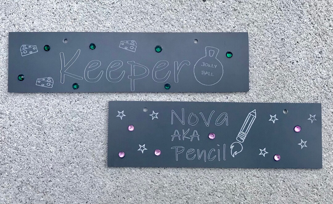 Dog Crate Tag - Custom Dog Name Tag - Personalized Dog Crate Tag - Dog ...