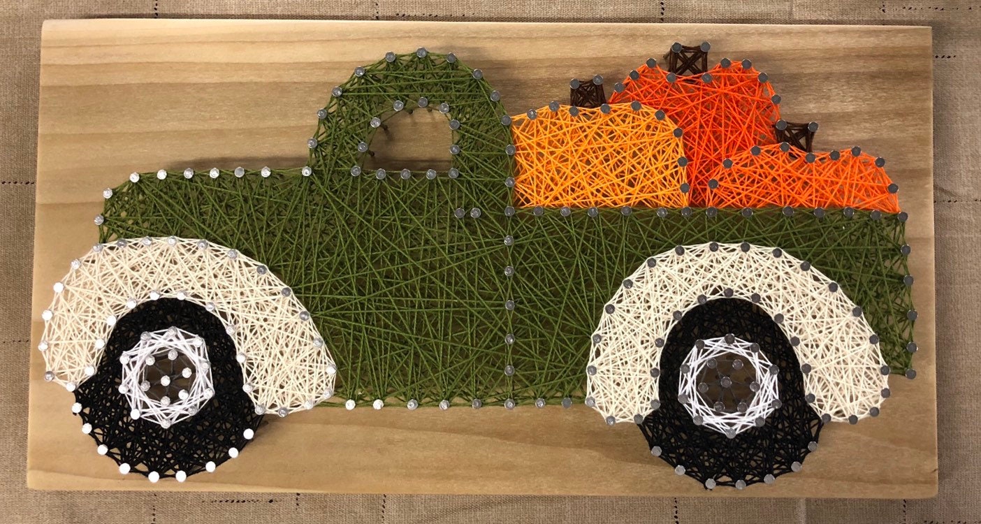 Pumpkin Truck String art | Etsy