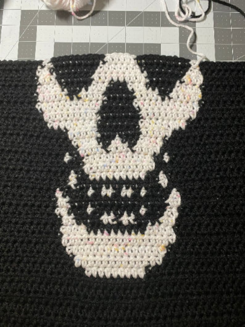 Crochet Skull Cardigan Pattern Crochet Sweater Pattern TOO | Etsy