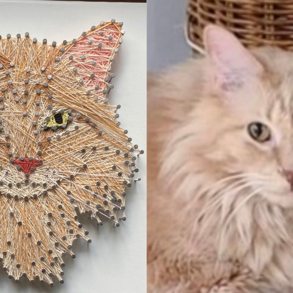 Cat String Art - Etsy