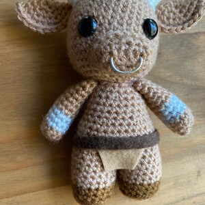 Crochet Minotaur Doll Handmade Amigurumi Stuffed Figure - Etsy