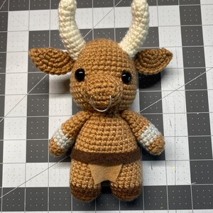 Crochet Minotaur Doll Handmade Amigurumi Stuffed Figure - Etsy