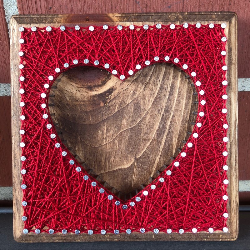 Heart String Art - Etsy