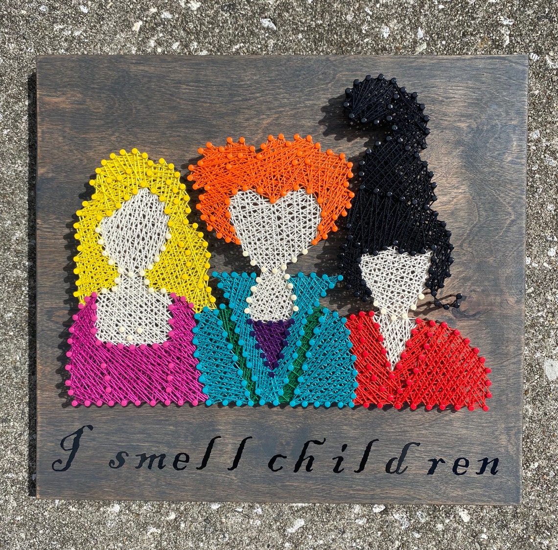 Three Witch Sisters String Art Halloween Decor - Etsy