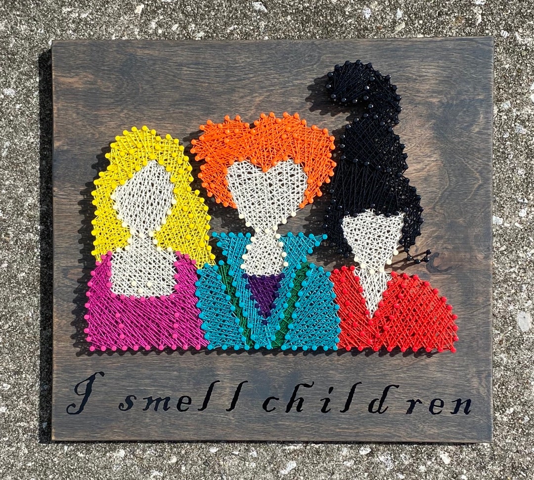 Three Witch Sisters String Art Halloween Decor - Etsy