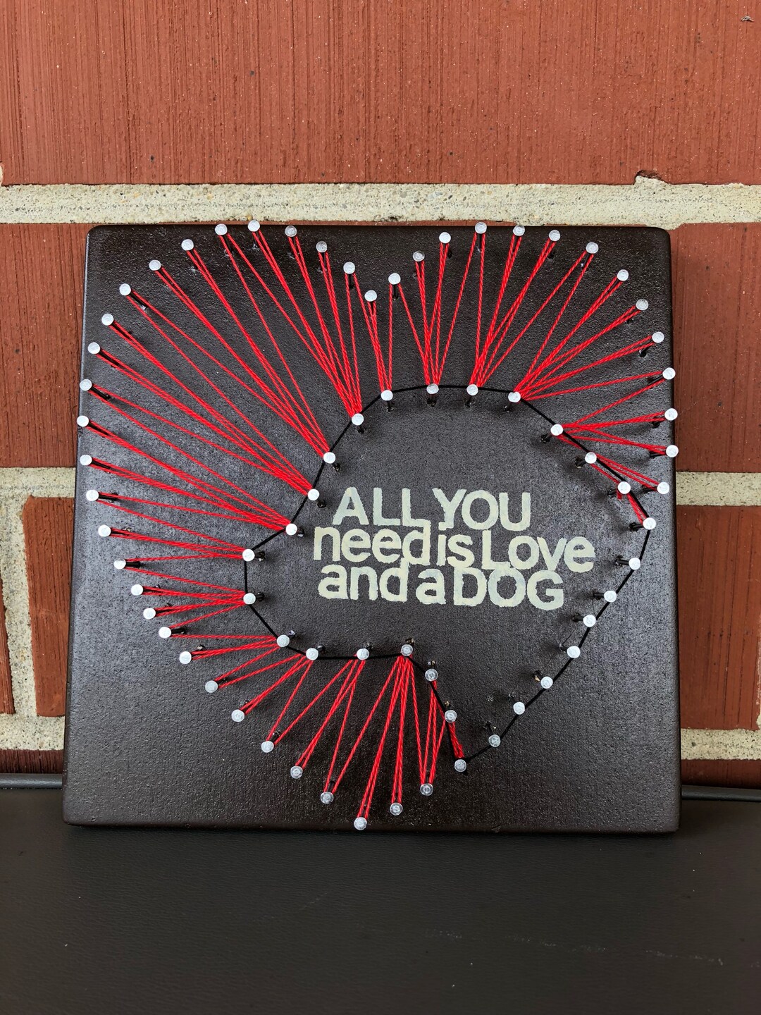 Love and a Dog String Art - Etsy