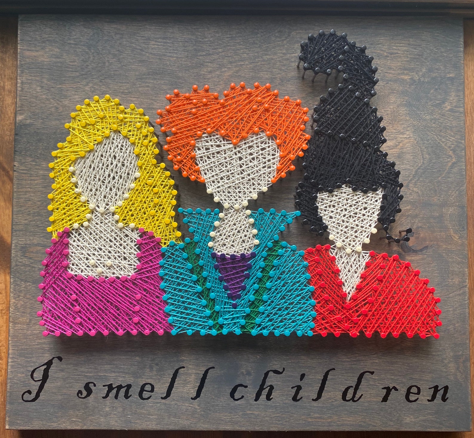 Three Witch Sisters String Art Halloween Decor - Etsy