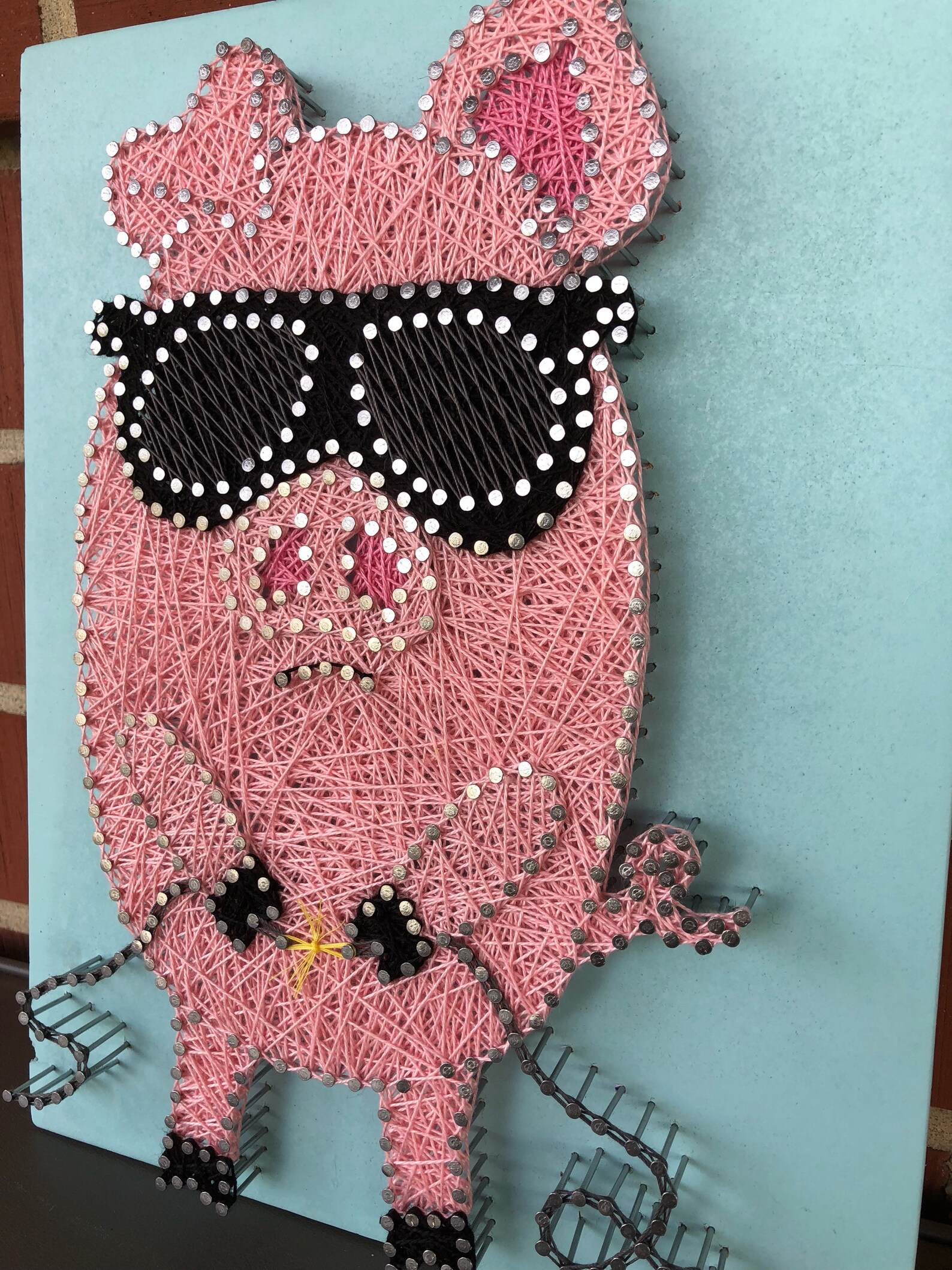 Pig in Shades String Art - Etsy