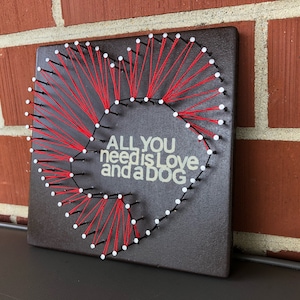 Love and a Dog String Art - Etsy