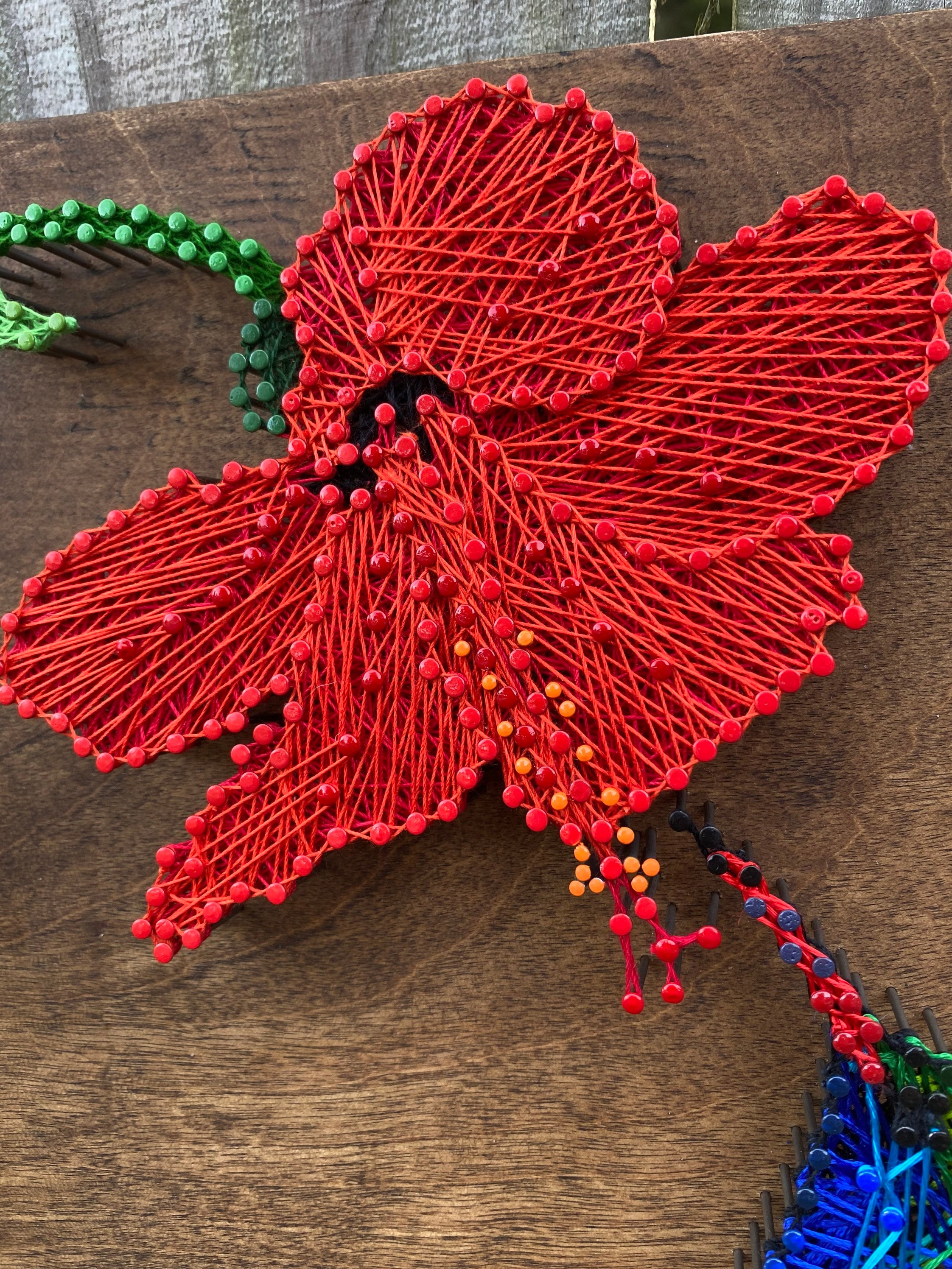 Realistic Hummingbird String Art | Etsy