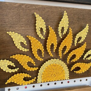 Artistic Sun String Art - Etsy
