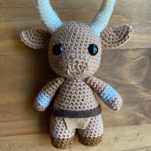 Crochet Minotaur Doll Handmade Amigurumi Stuffed Figure - Etsy