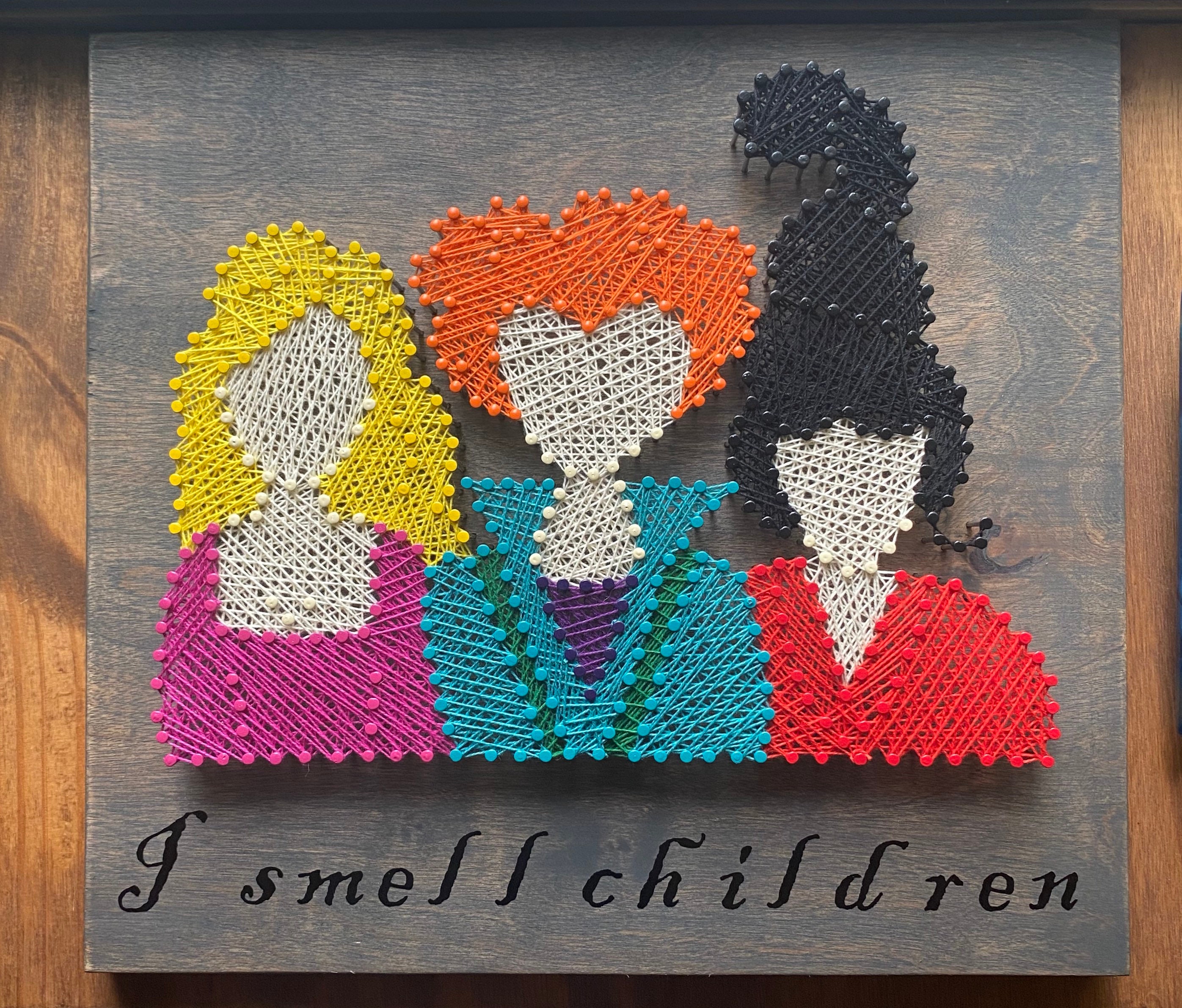 Three Witch Sisters String Art Halloween Decor | Etsy