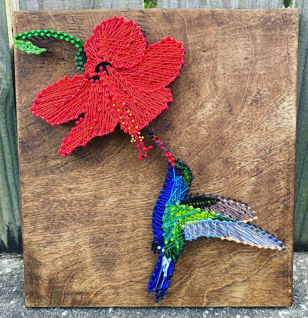 Realistic Hummingbird String Art - Etsy