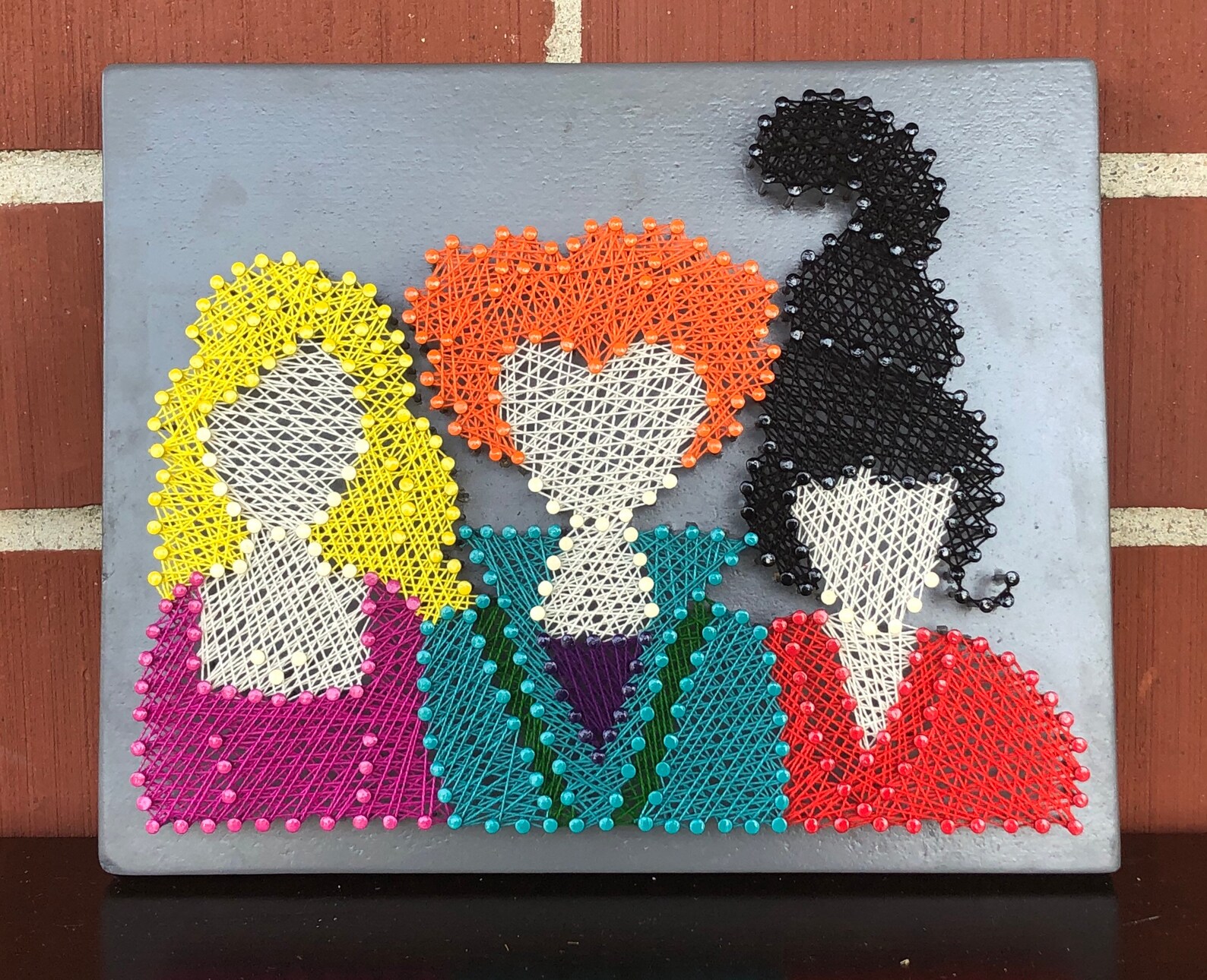 Three Witch Sisters String Art Halloween Decor - Etsy