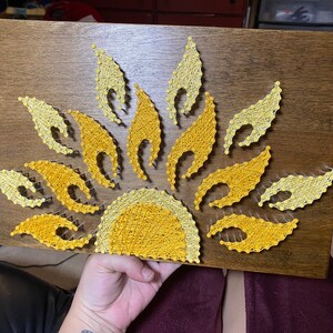 Artistic Sun String Art - Etsy