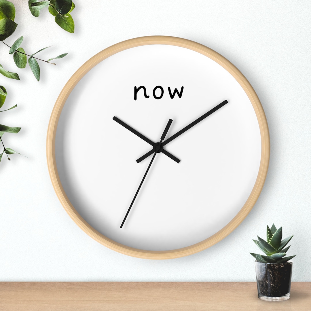 Now - Wall Clock - Etsy