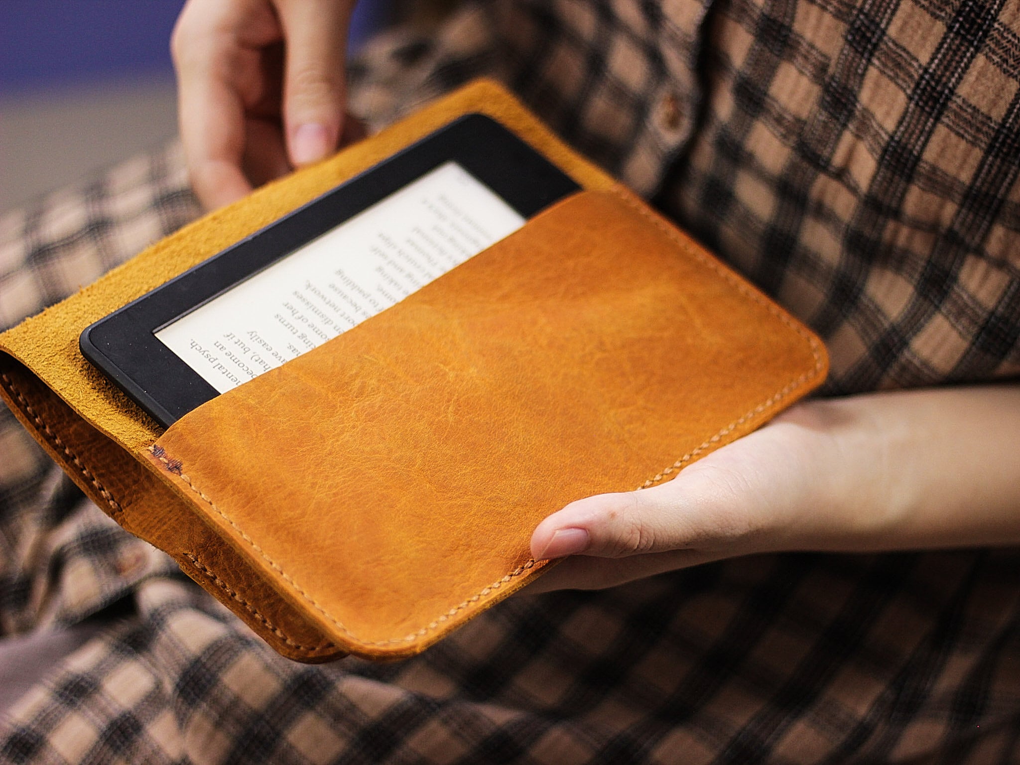 Leather Kindle Case Handmade Kindle Cover Leather Kindle Paperwhite ...