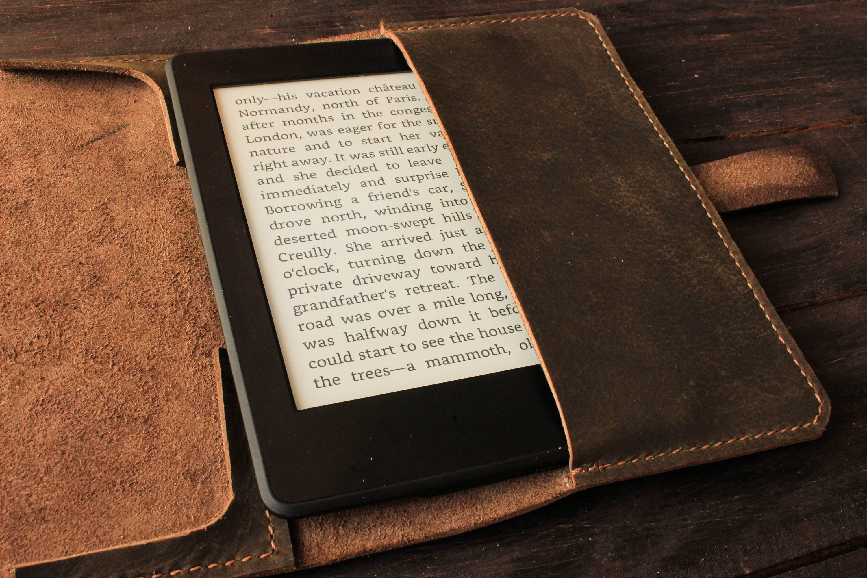 Leather Kindle Case Handmade Kindle Cover Leather Kindle - Etsy