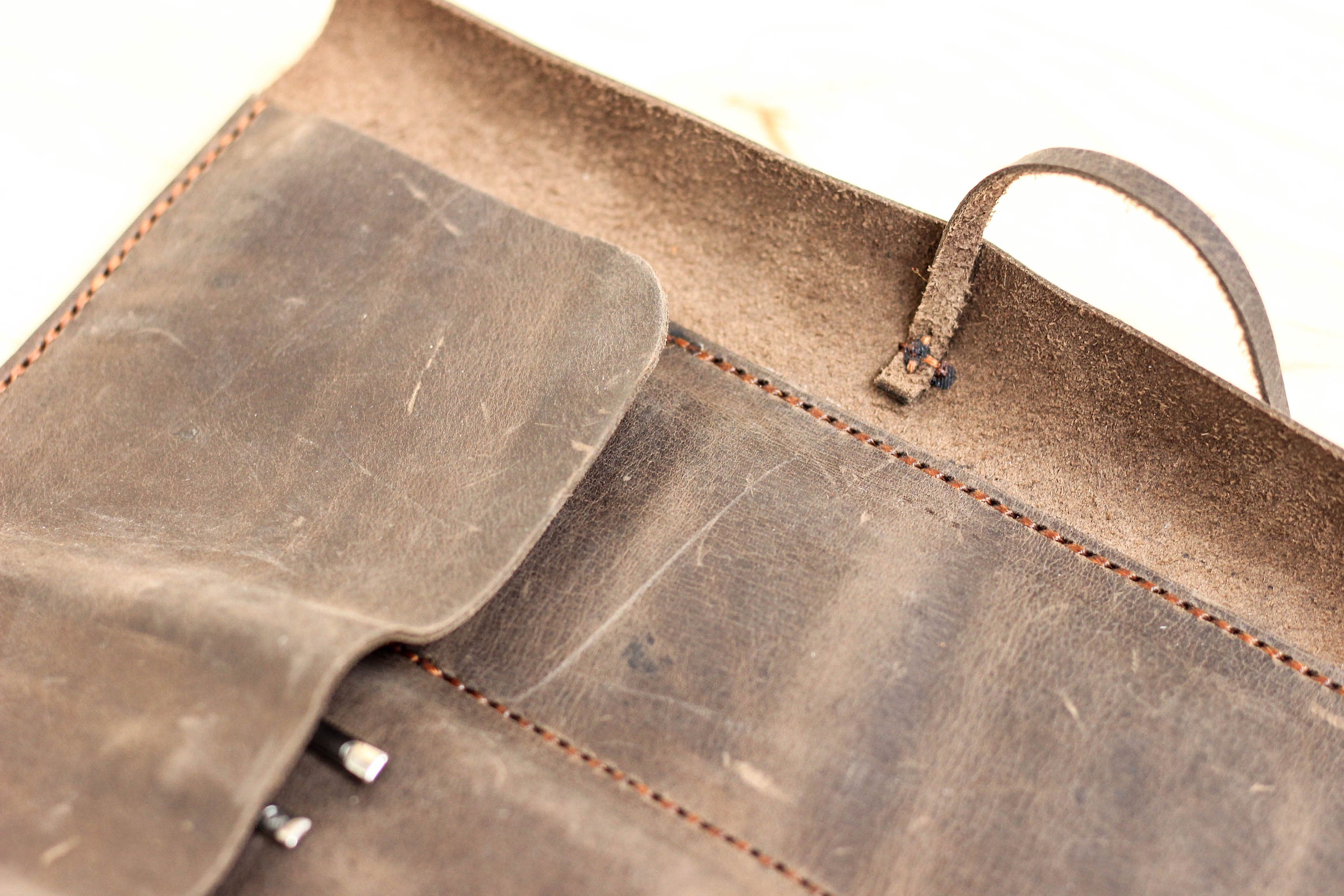 Leather Pens Roll Case Pencil Case Roll Art Accessories - Etsy