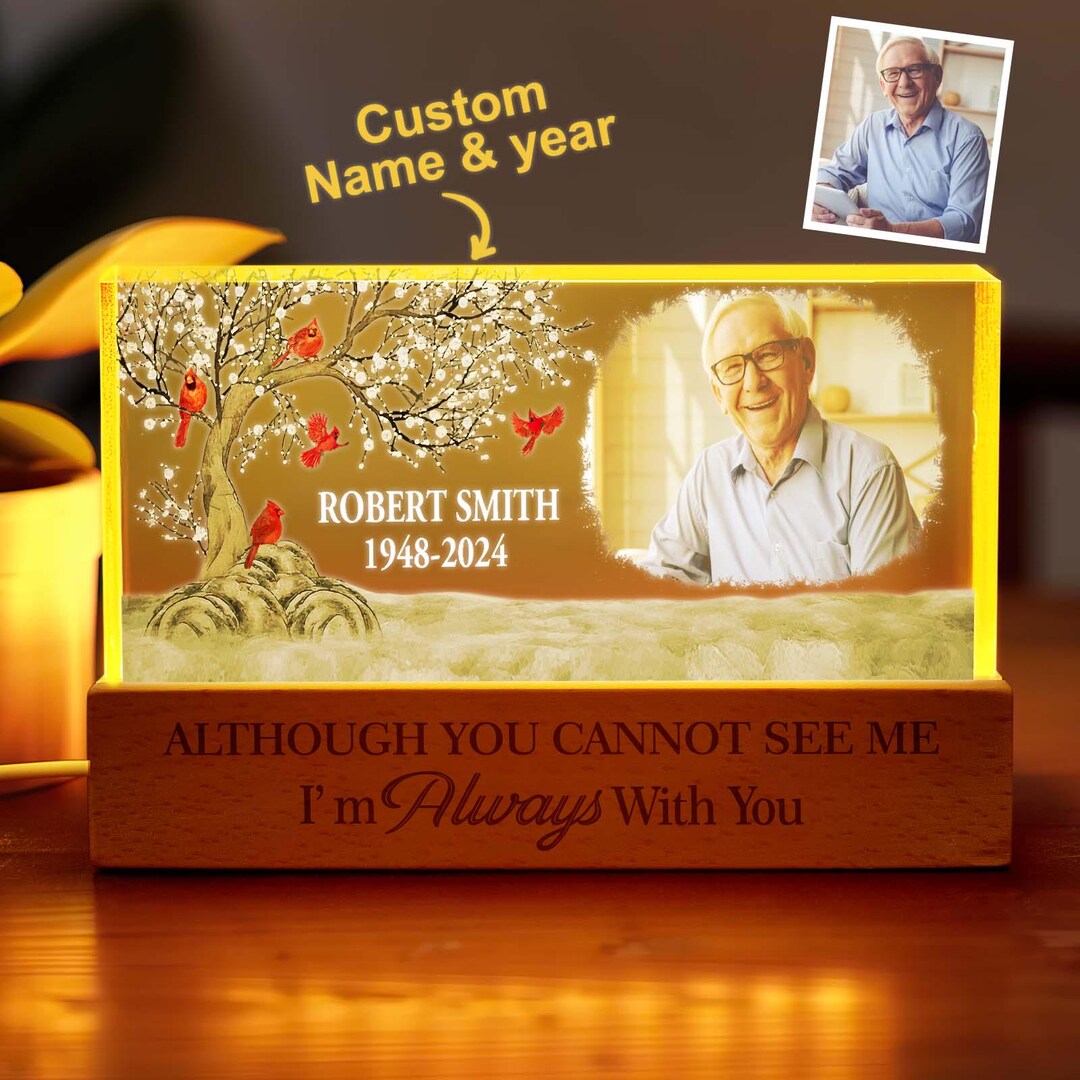 Personalized I'm Always With You Night Light Custom Photo Light ...