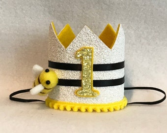 Bee Birthday Hat - Etsy