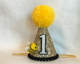 Bee Birthday Hat | Etsy
