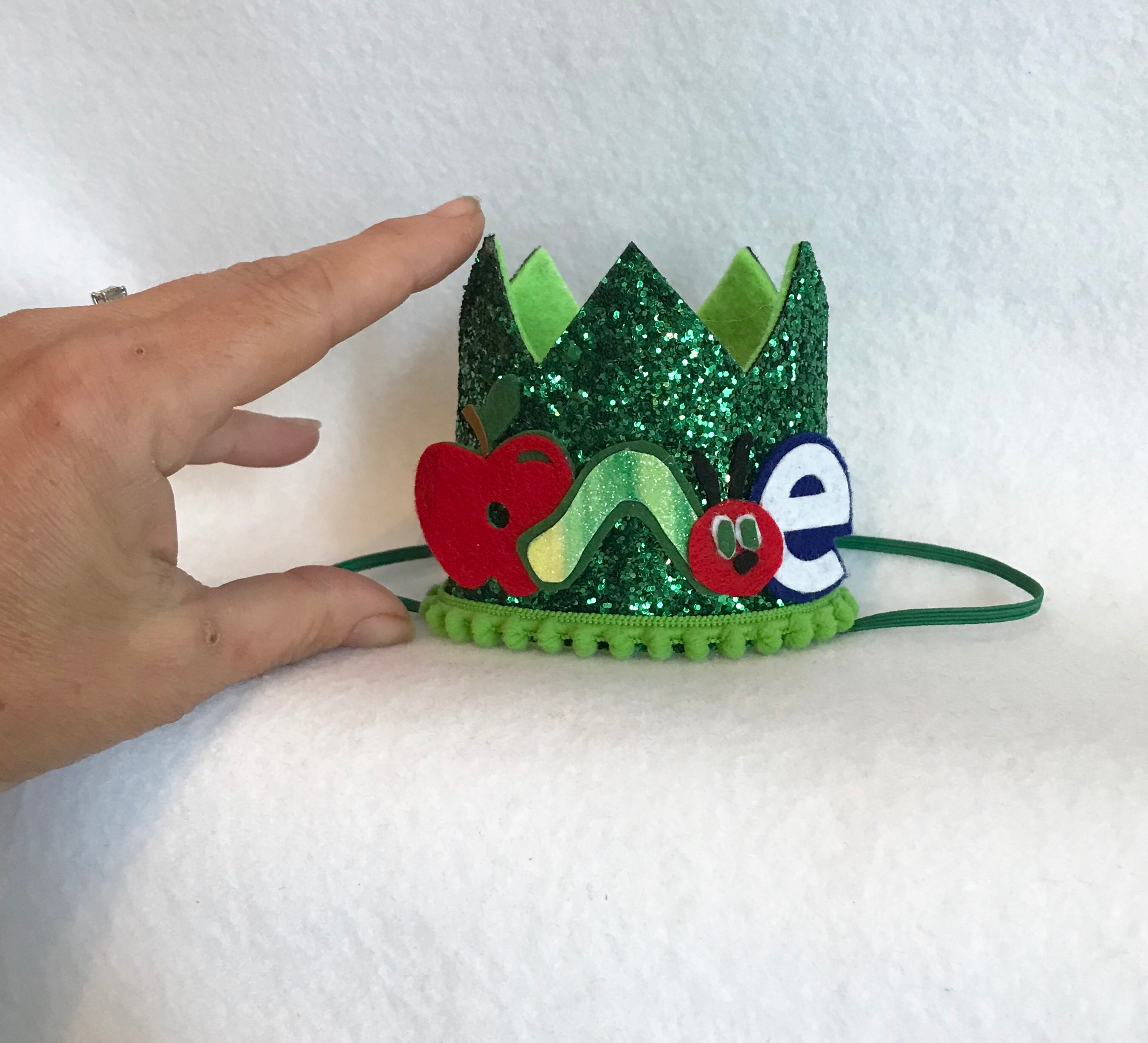 Apple Birthday Hat Green Felt Birthday Hat Boy First - Etsy