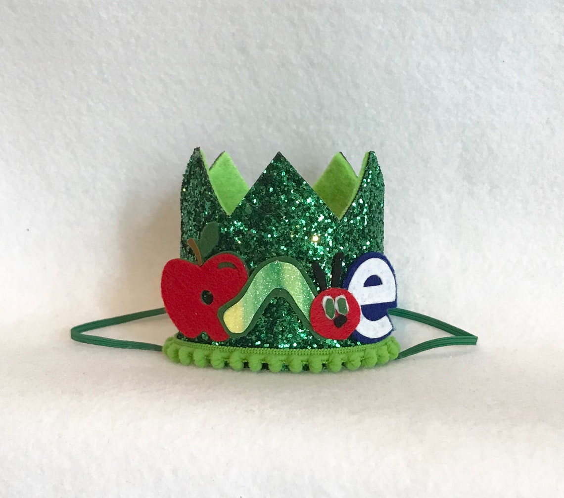 Apple Birthday Hat Green Felt Birthday Hat Boy First - Etsy