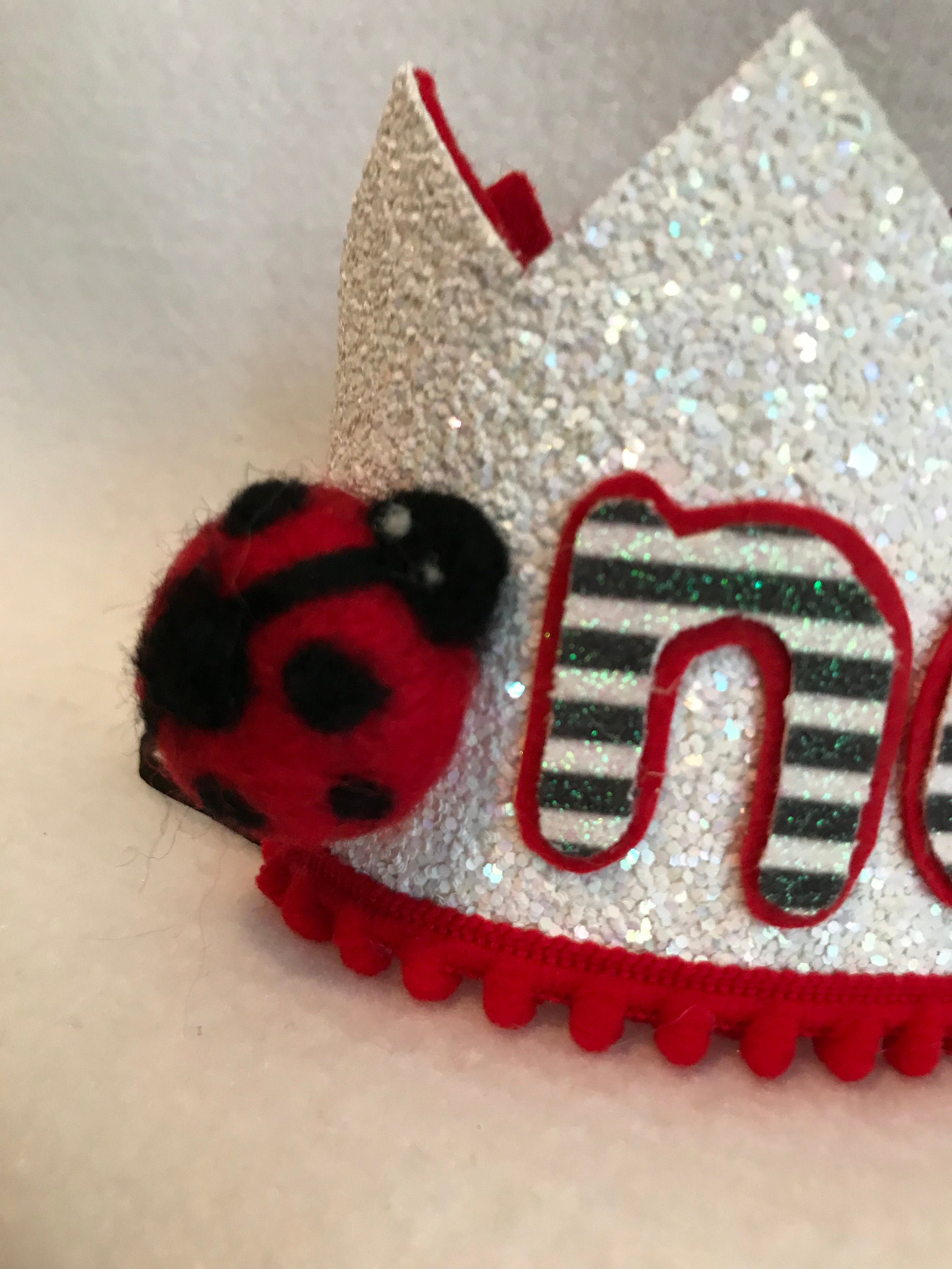 Ladybug Birthday Crown Ladybug Birthday Outfit Red White | Etsy