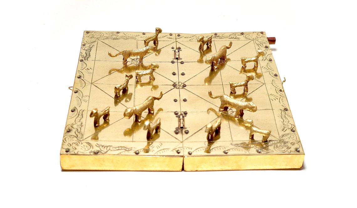 Nepalese Board Games 15x7.5x3.5cm Bagh Chal | Etsy