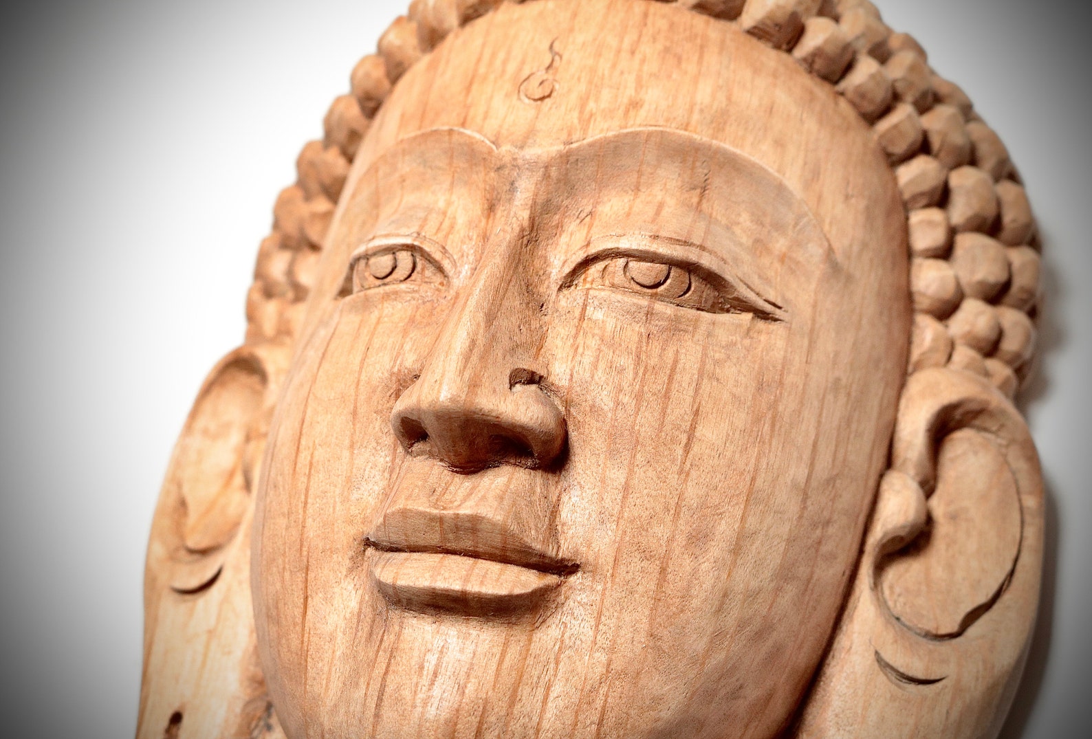 Carved wooden Buddha mask Nepalese Buddha wooden mask | Etsy