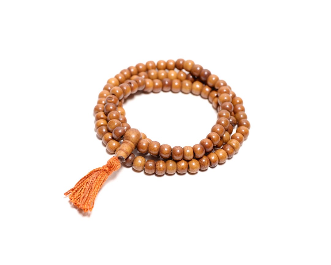 Yak Bone Meditation Mala - Tibetan Mala Necklace With 108 Bone Beads ...