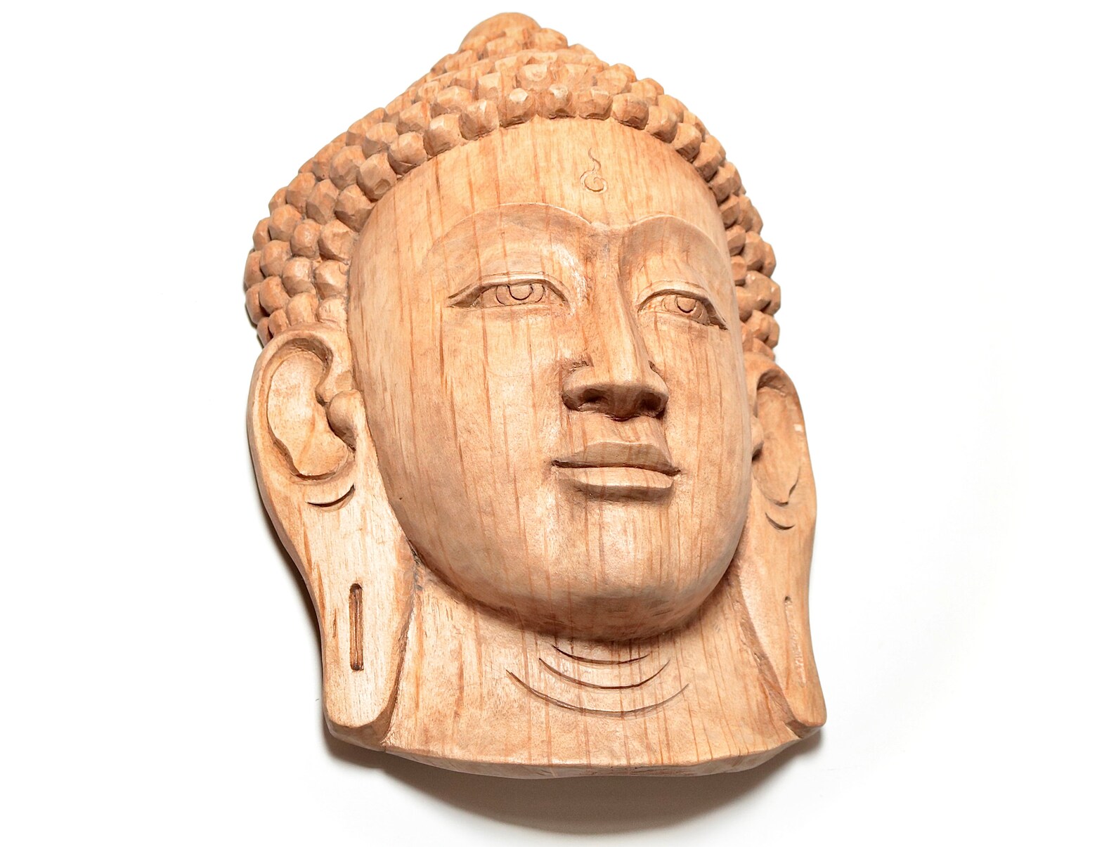 Carved wooden Buddha mask Nepalese Buddha wooden mask | Etsy