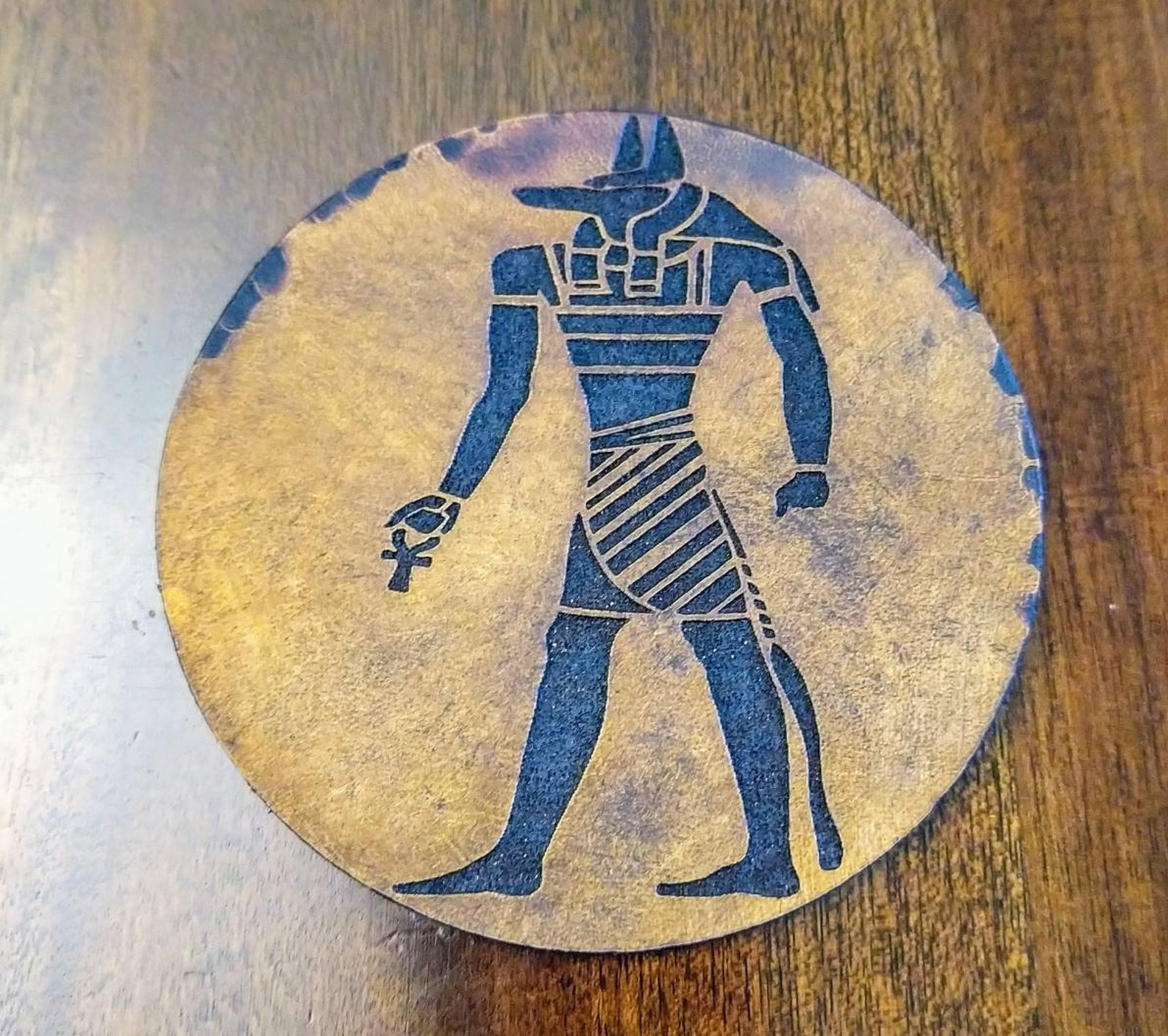 Ancient Egypt Leather Coaster Set of 4 Featuring the Eye of Ra, Wadjet ...