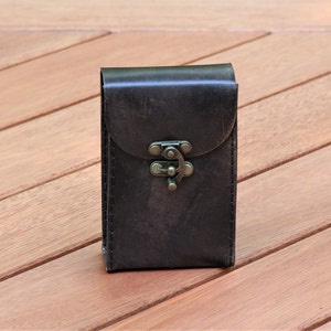 Antique Black Premium Leather Tarot Card Case. Handmade Premium Leather ...