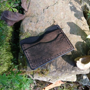 Odins Ravens Black Minimalist Leather Card Wallet Slim - Etsy