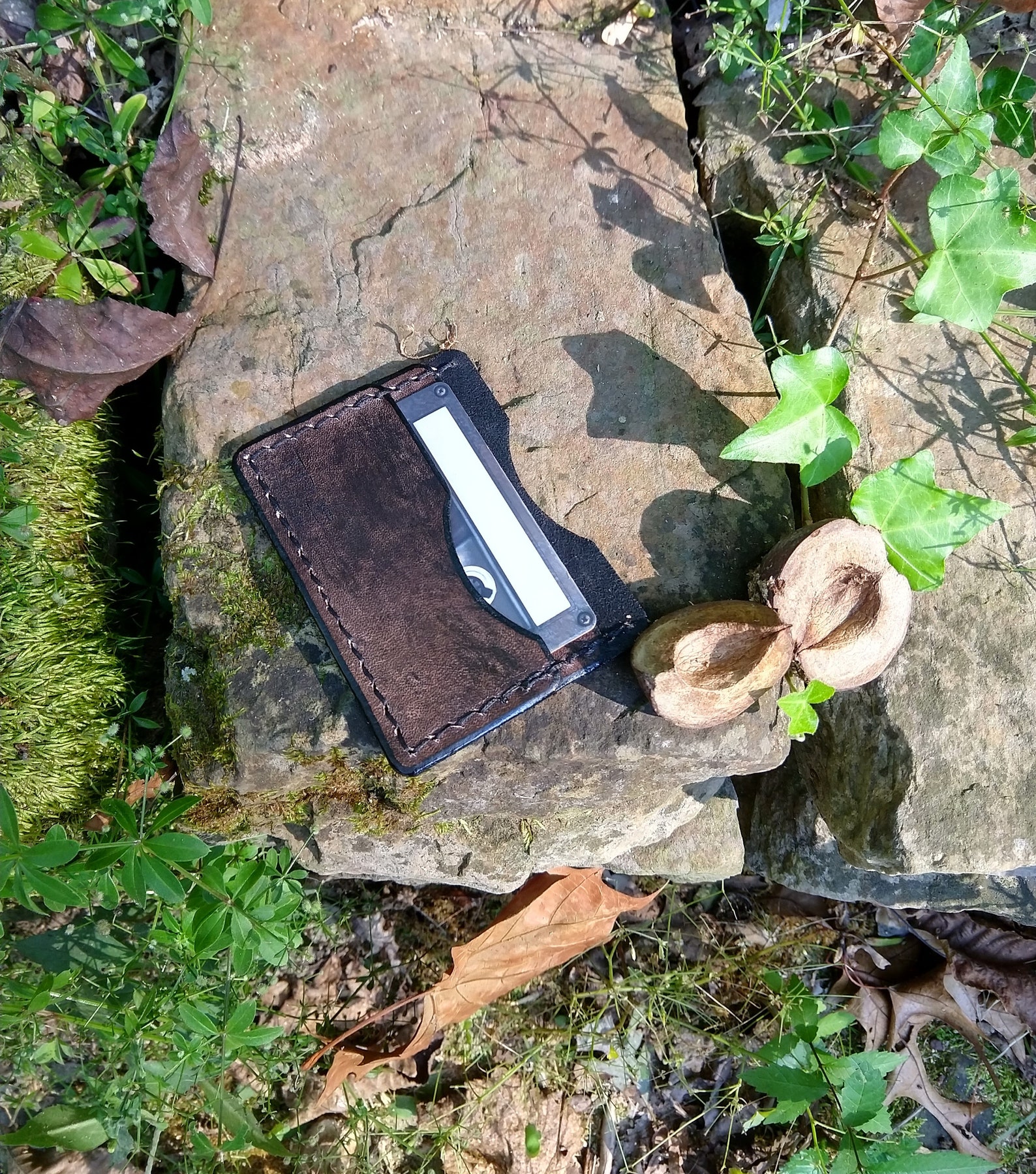 Odins Ravens Black Minimalist Leather Card Wallet Slim - Etsy