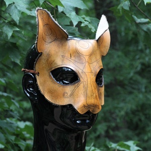 Leather Egyptian Lioness / Cat / Bastet / Bast Mask. Hand - Etsy