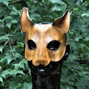 Leather Egyptian Lioness / Cat / Bastet / Bast Mask. Hand - Etsy
