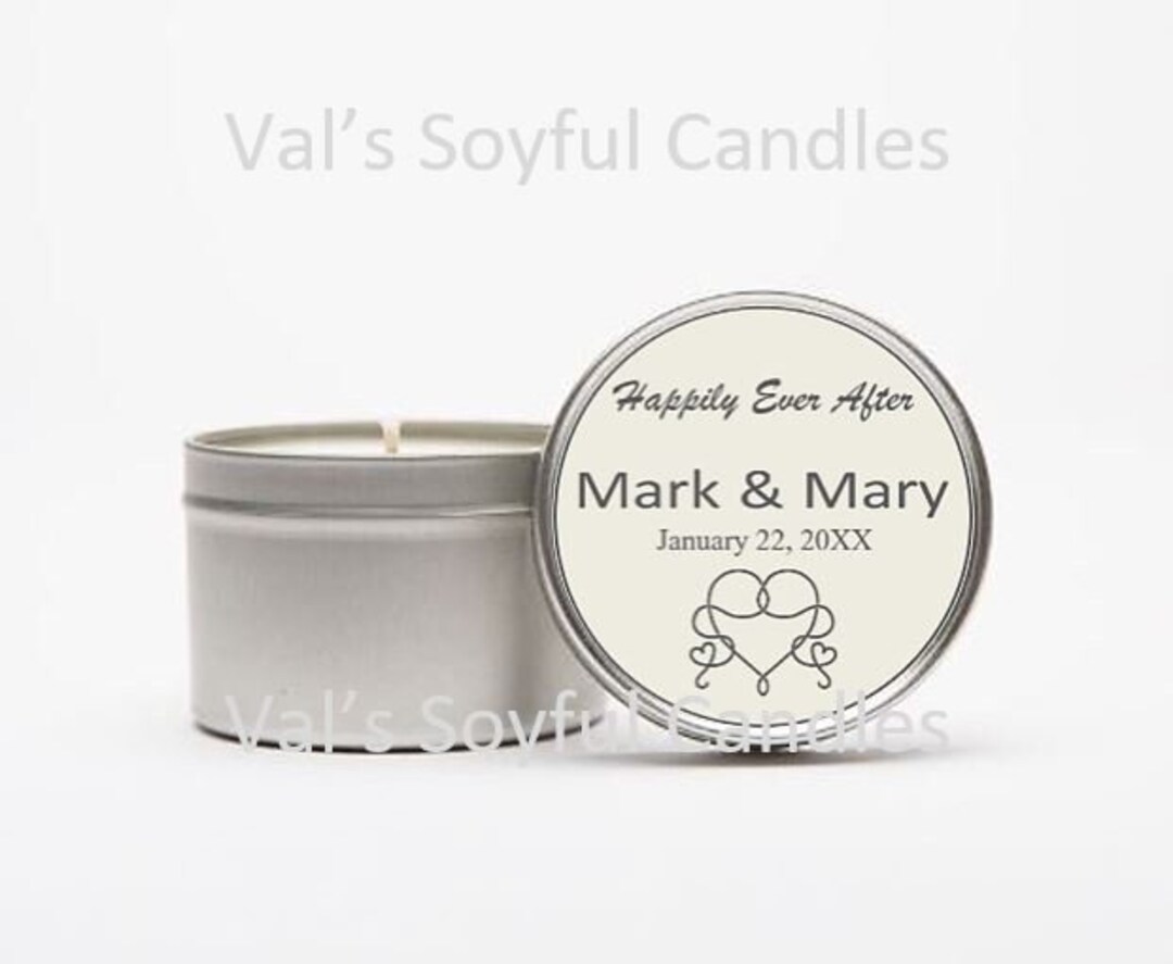Happily Ever After Wedding Favor / Personalized Wedding Favor / Soy ...
